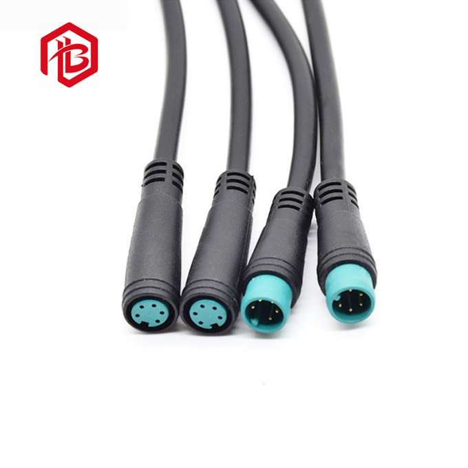 Black White LED Light 2 PIN 3 PIN Watertight Power Connector
