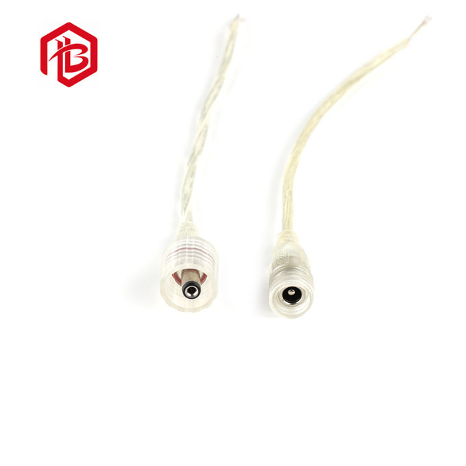 Male Female 2.1m PA66 Plastic PVC Waterproof DC Connector
