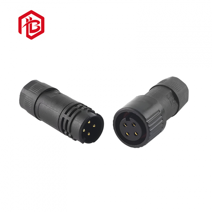 Outdoor Black Nylon 2 3 4 Pin Waterproof Circular Connector