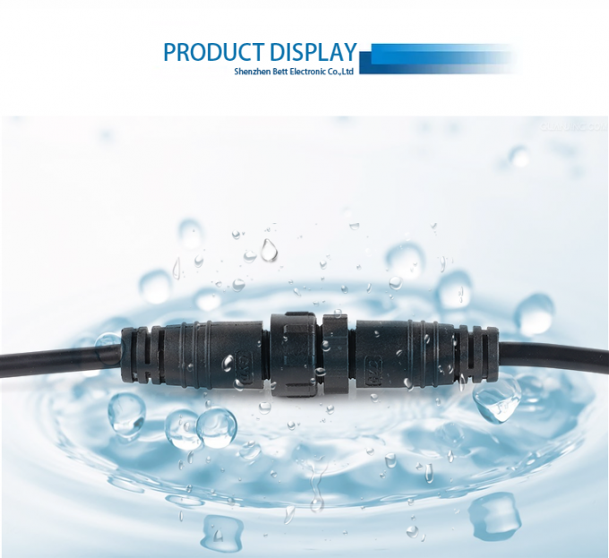 Laminated Panel Nylon M14 Low Voltage Waterproof Connector