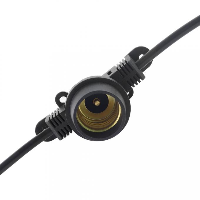 E27 Waterproof Lamp Holder Screw Style Plastic PVC Material For Street Lamp