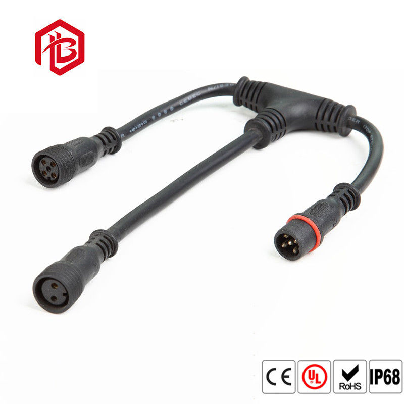 Plastic Waterproof T Connector 2 3 4 5 Pin Electrical Wiring For LED ...
