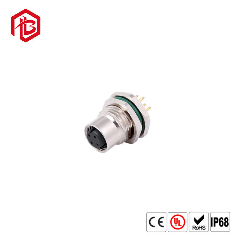 M12 Sensor Connector Waterproof Male Female Plug Screw Threaded ...