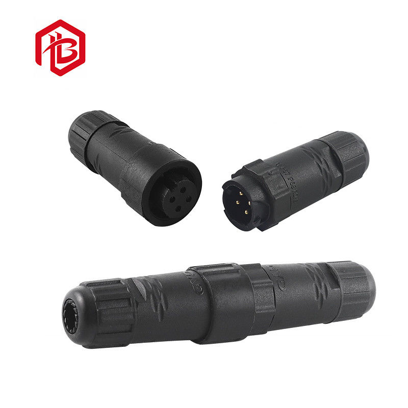 M14 Small Self Lock Waterproof Electrical Assembly Push Lock Connector ...