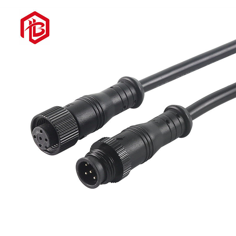 M12 Circular Connector 2-8 Pin Waterproof Male And Female Plug Wire LED ...